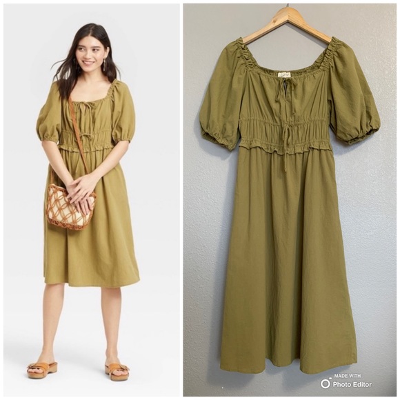 Universal Thread | Dresses | Universal Thread Tribeca Green Cottagecore ...